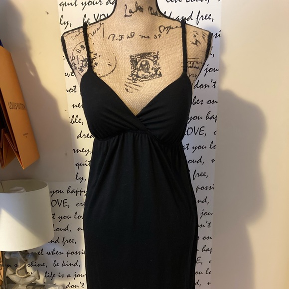 American Rag | Dresses | American Rag Black Spaghetti Straps Dress ...